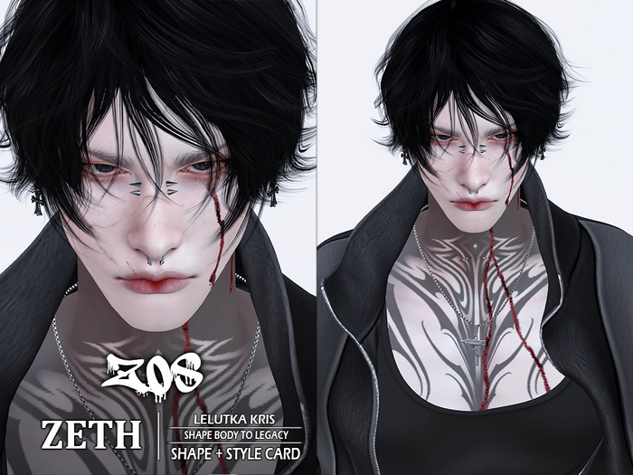 Second Life Marketplace - ZOS. Zeth Shape Lelutka Kris (EvoX)